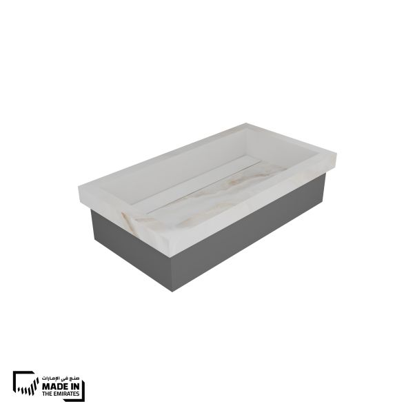 Alpine Semi-Inset Wash Basin With Waste Cover